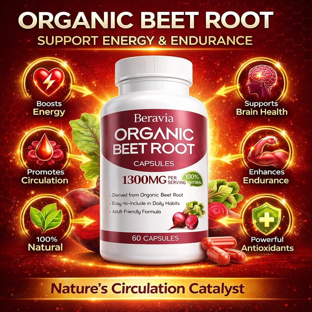 Natural beet root for improved stamina