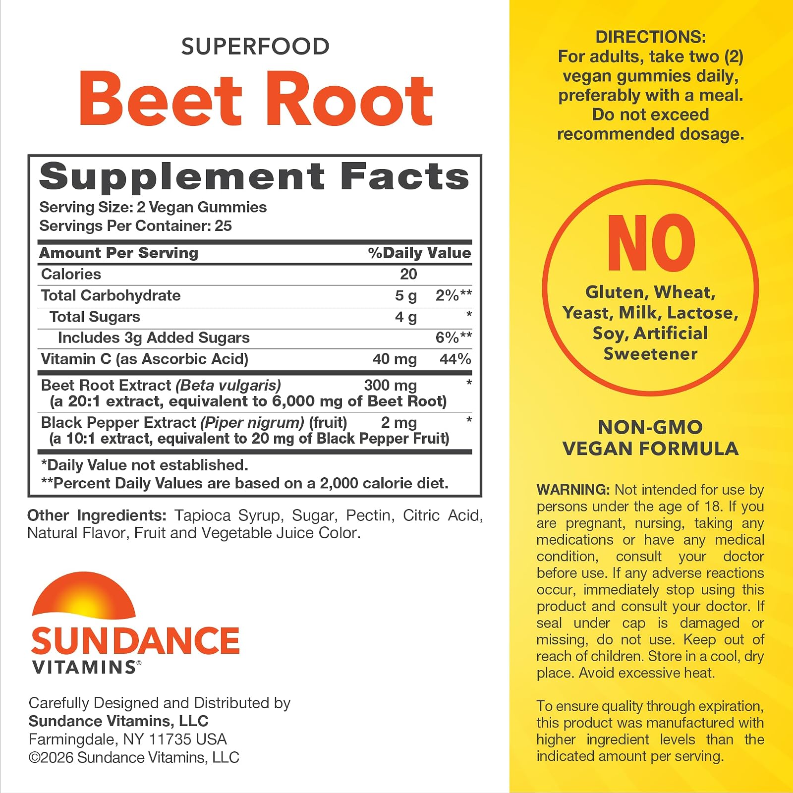 Natural beet root gummies for wellness