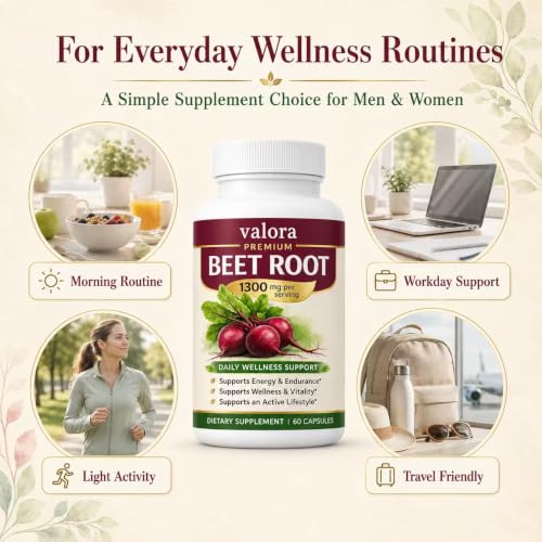 Natural beetroot supplements for better circulation