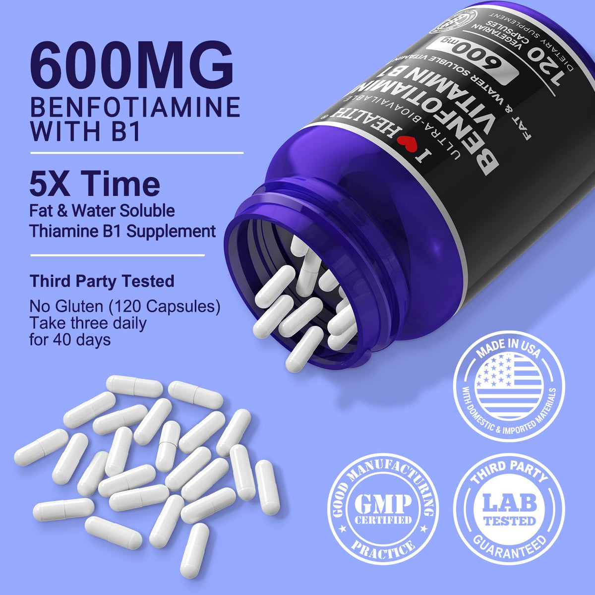 Natural Benfotiamine for nerve health