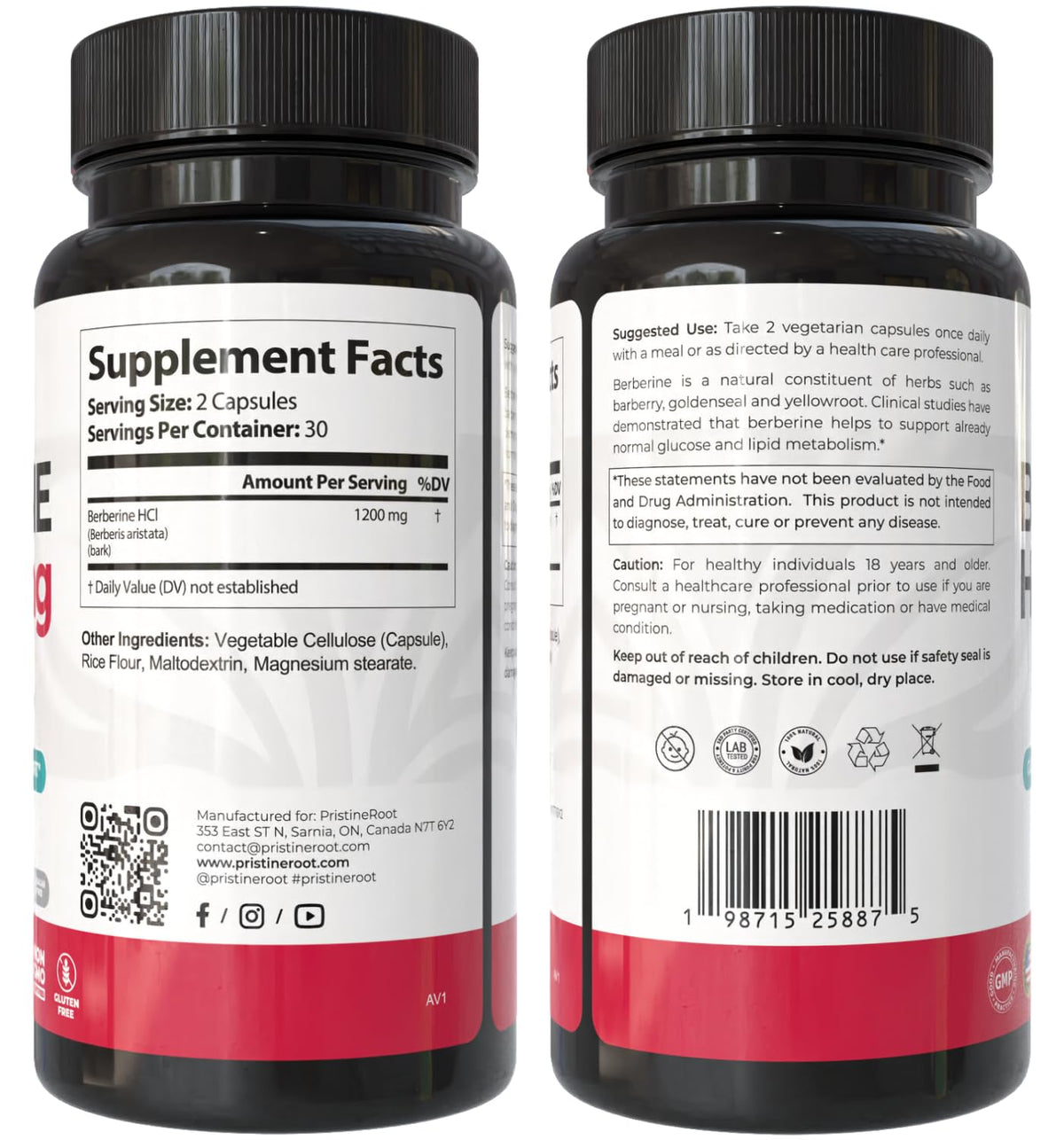 natural berberine capsules for wellness