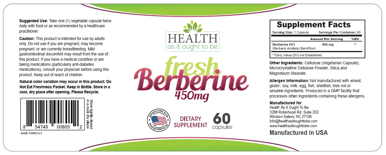 natural berberine capsules for wellness