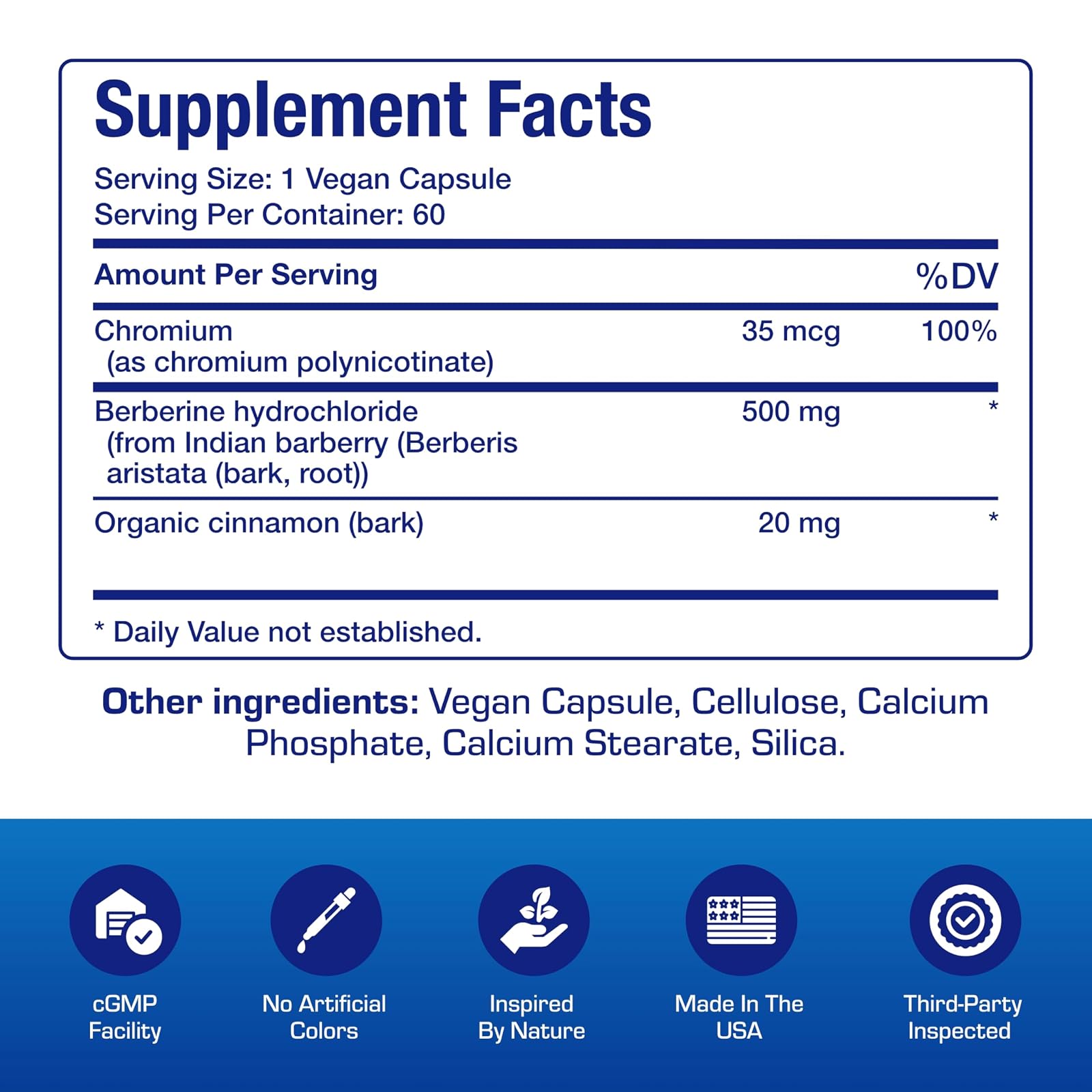 Natural berberine for blood sugar support