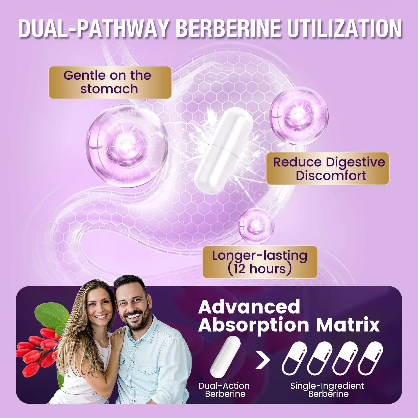 Natural Berberine for blood sugar support