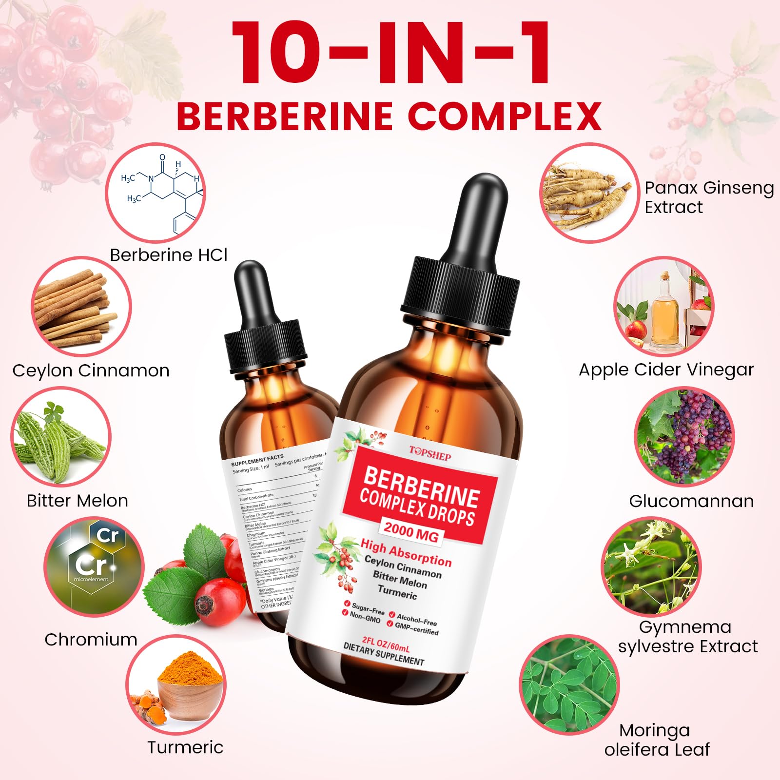 Natural berberine for digestive support