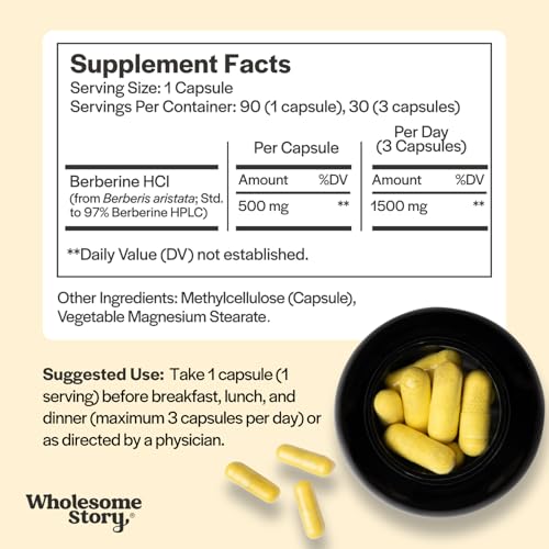 Natural berberine for wellness support
