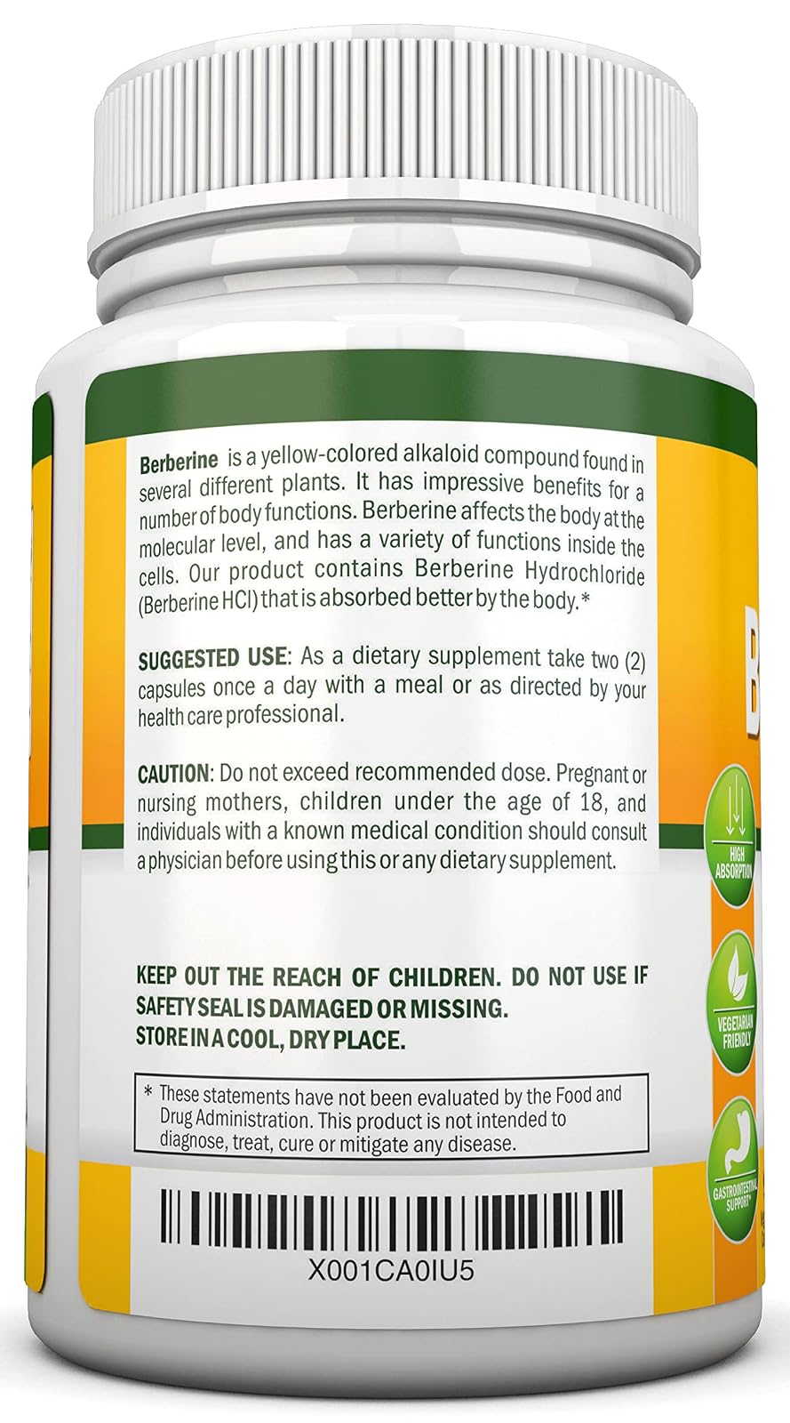natural berberine hcl for wellness
