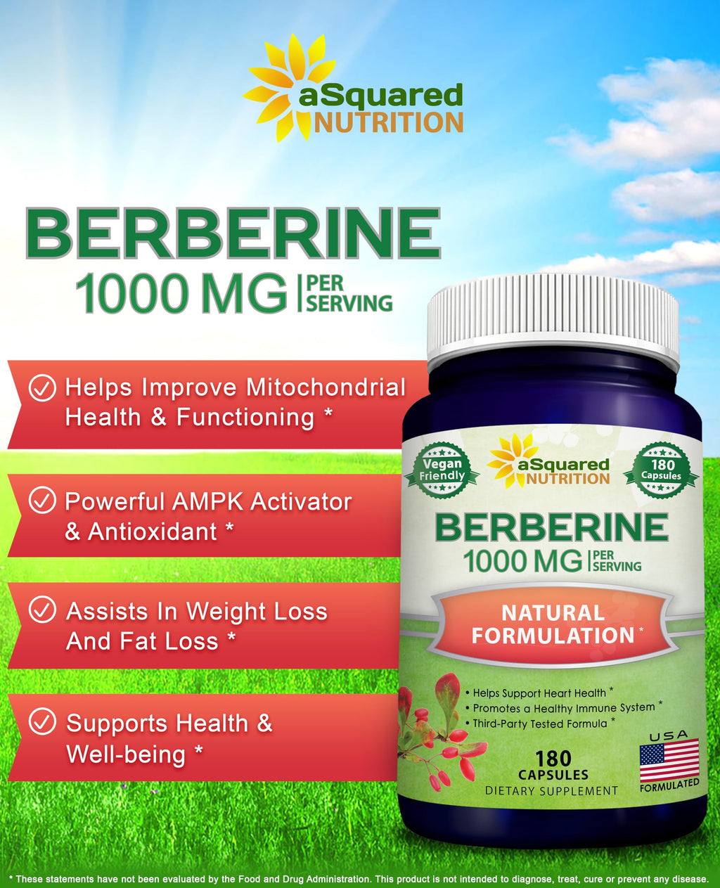 natural berberine hydrochloride supplement