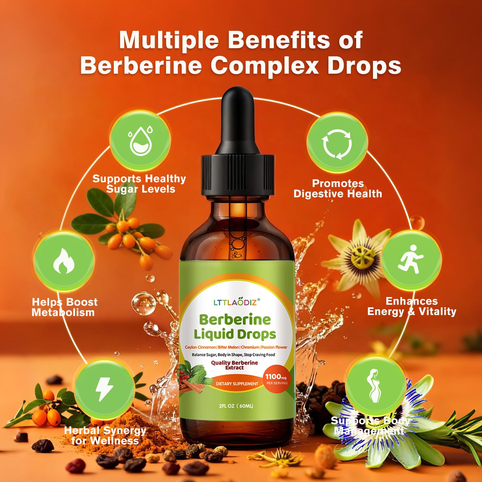 natural berberine liquid for digestion