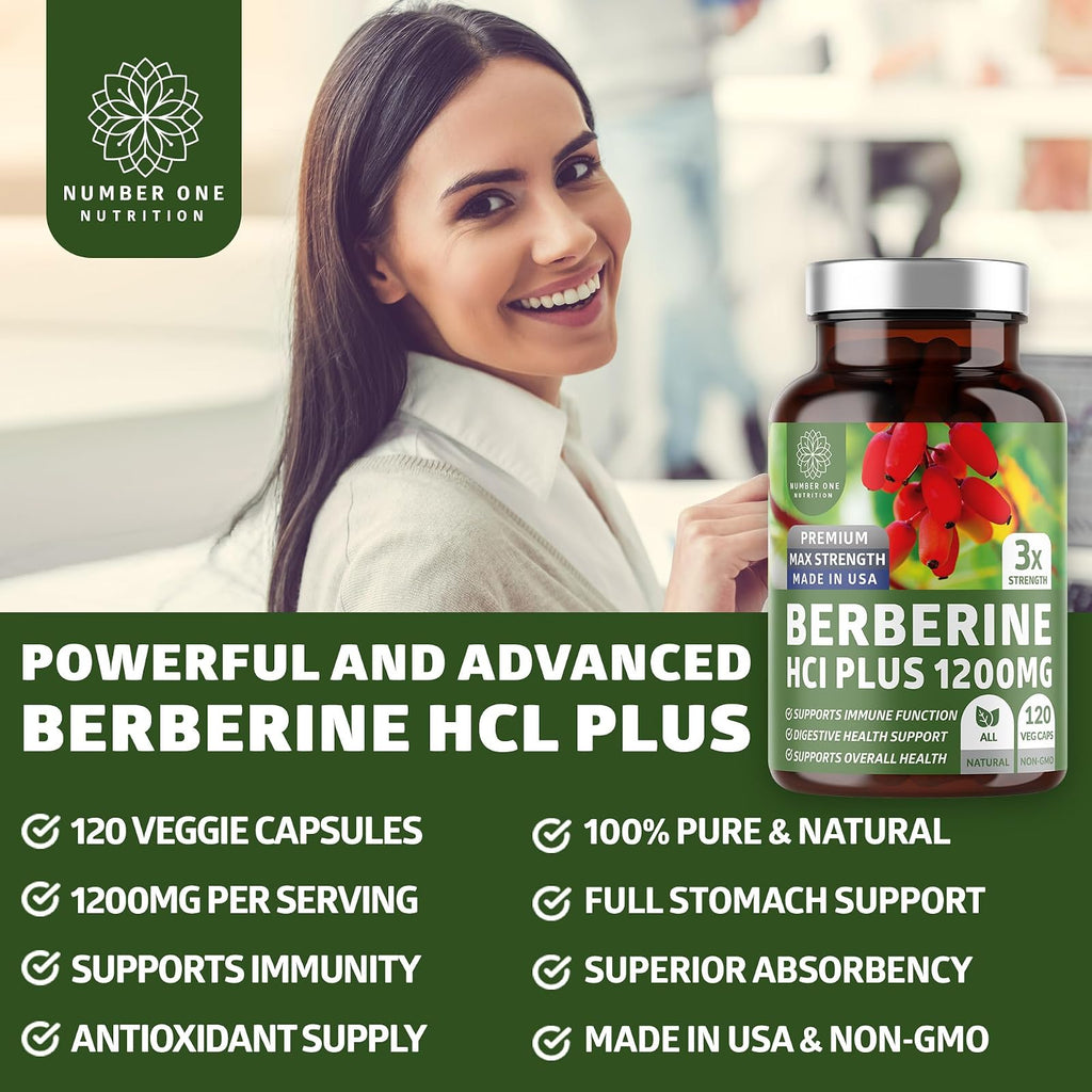 natural berberine supplement capsules