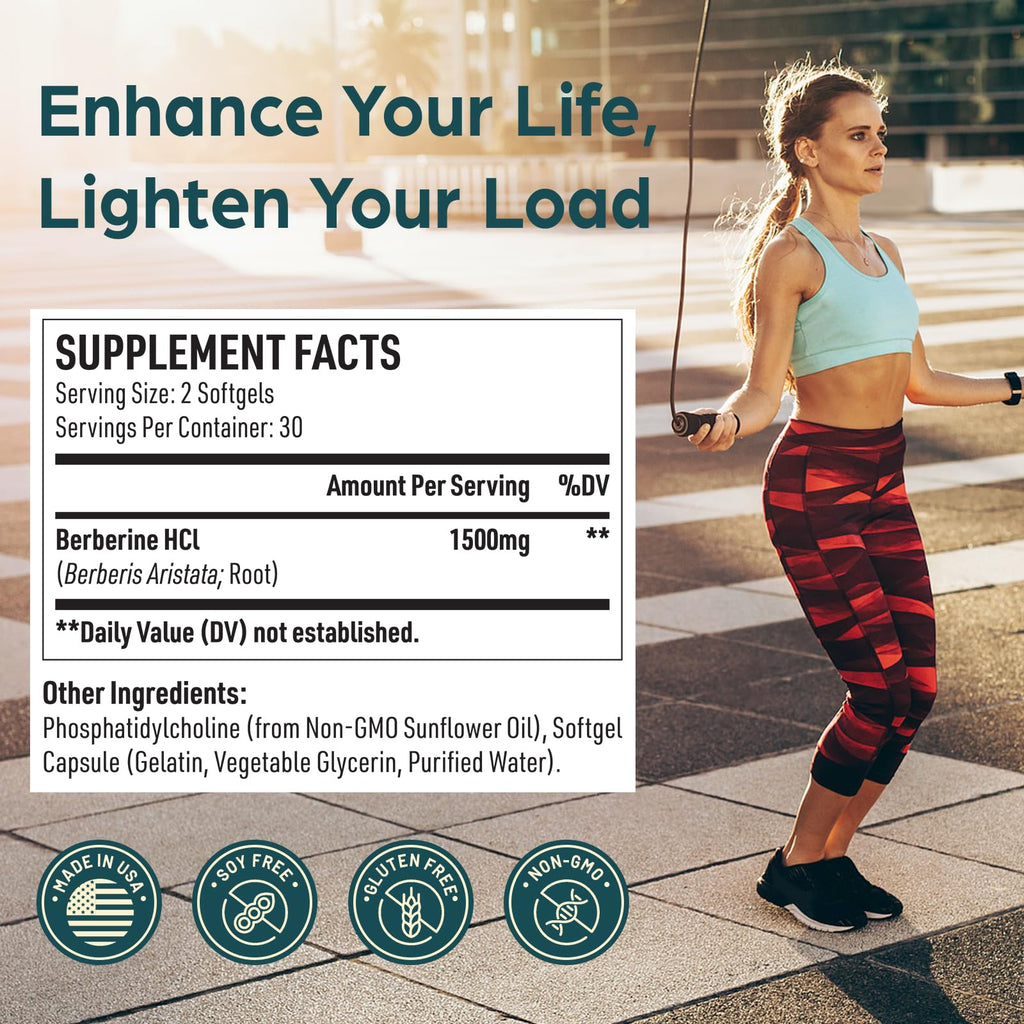 Natural berberine supplement for health