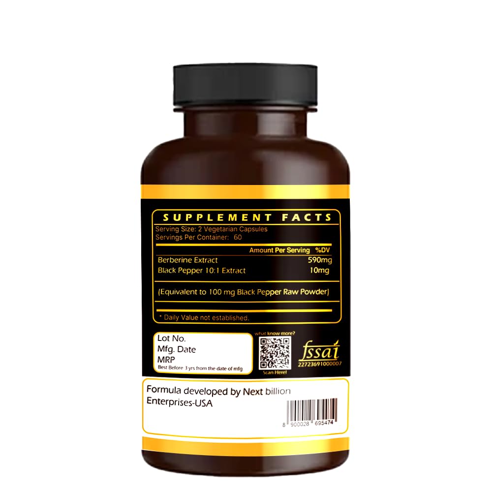 natural berberine with black pepper
