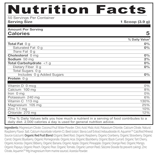 natural berry flavour electrolyte mix