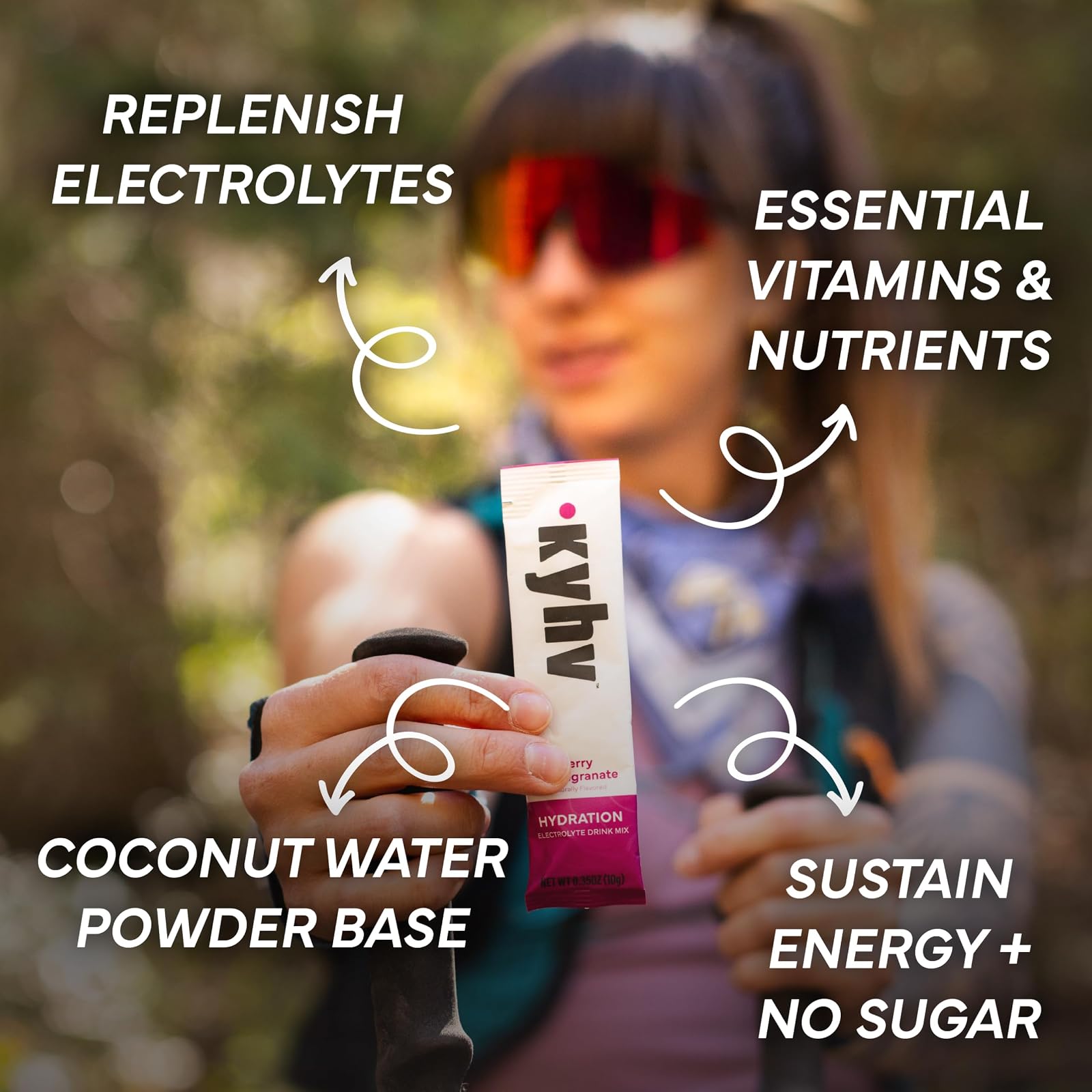Natural berry flavour electrolyte supplement