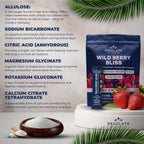 Natural berry flavour electrolyte tablets