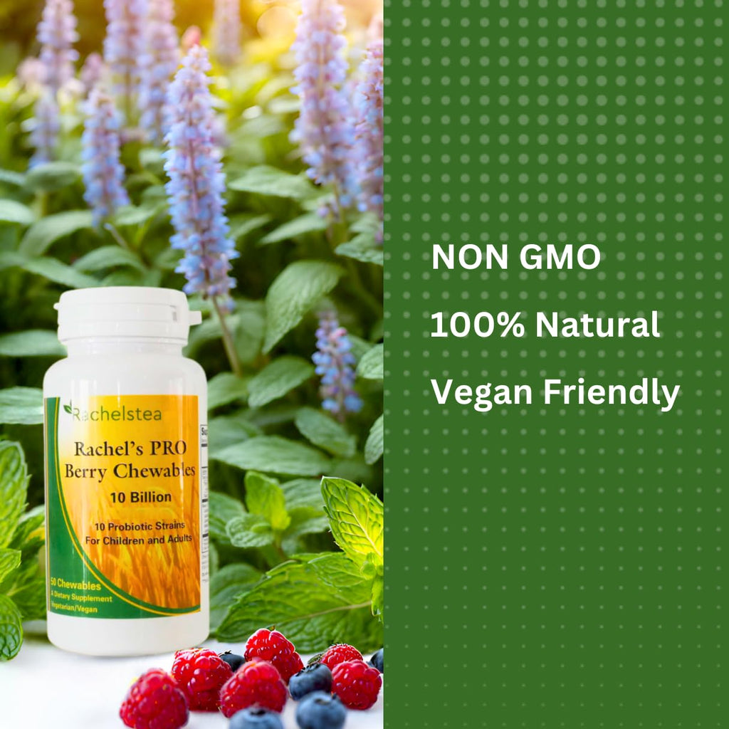 Natural berry flavour probiotic supplement