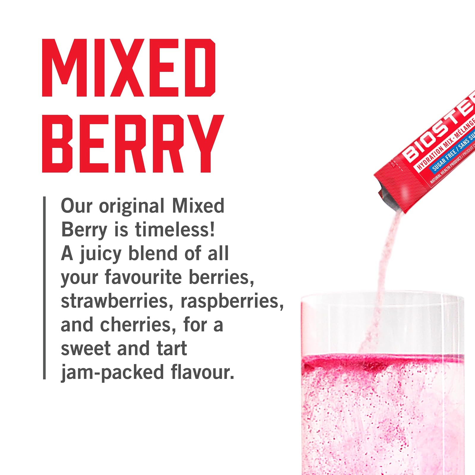 natural berry flavour sports hydration