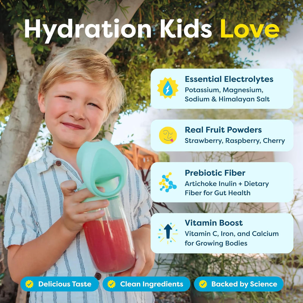 natural berry kids hydration solution