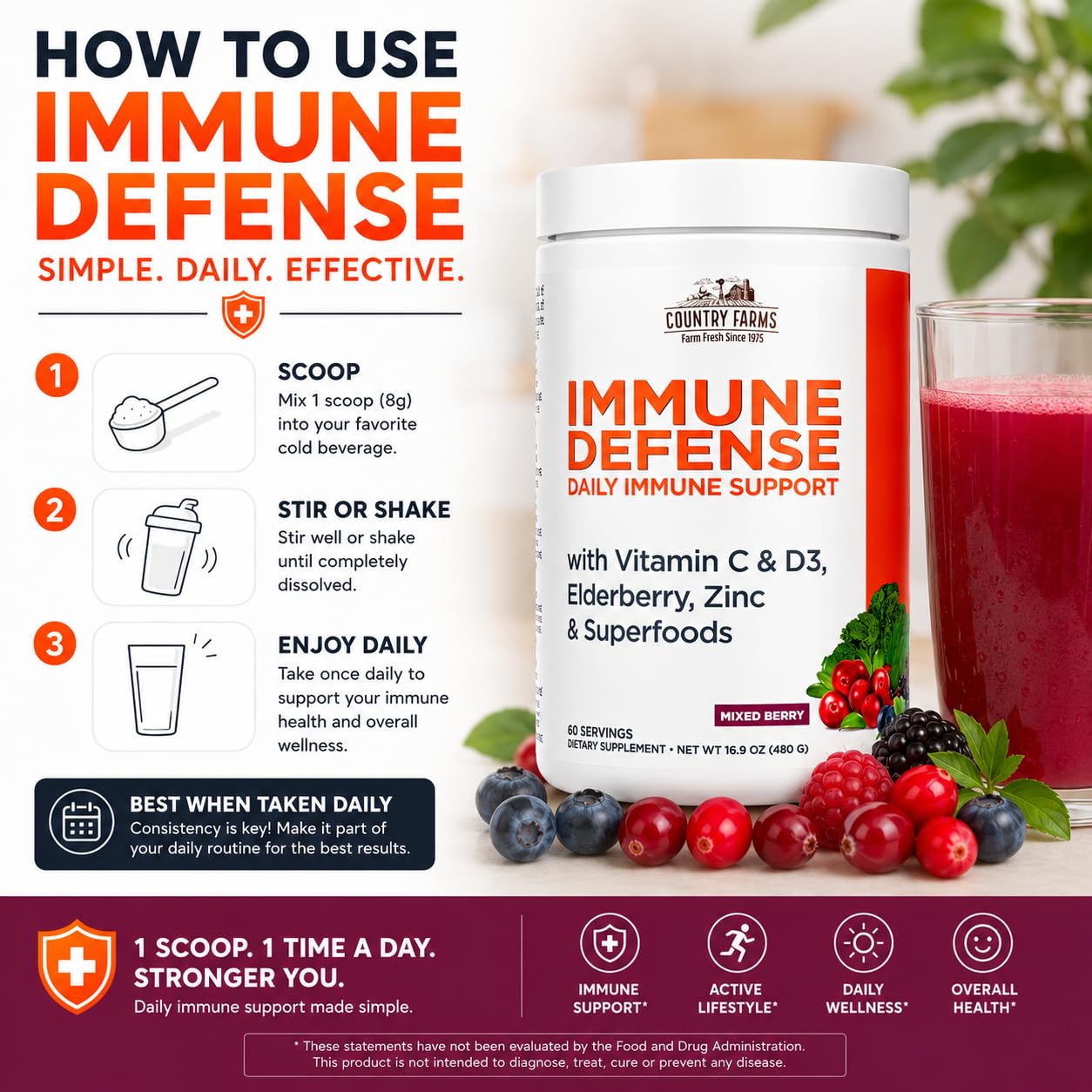 Natural berry supplement for wellness