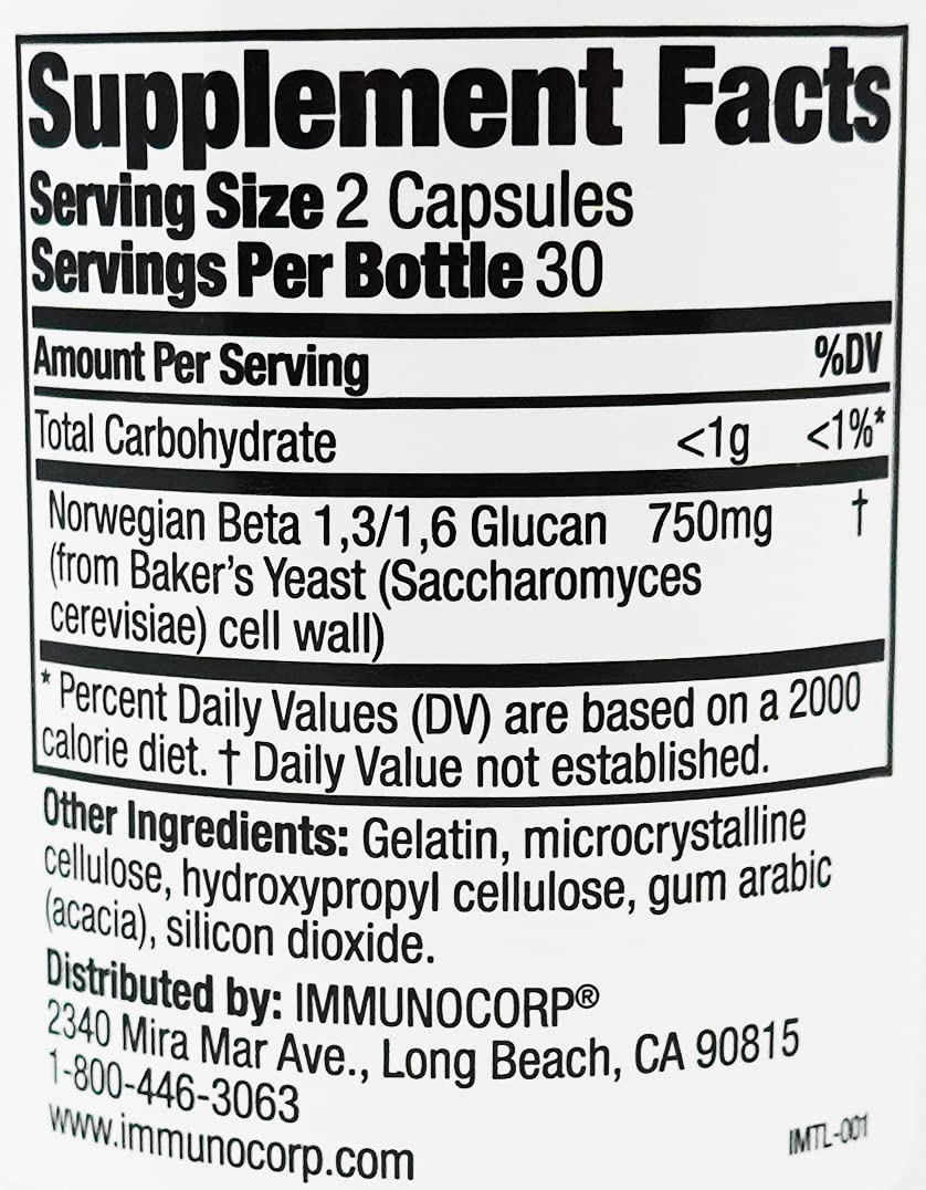 Natural Beta-1,3/1,6-Glucan health benefits