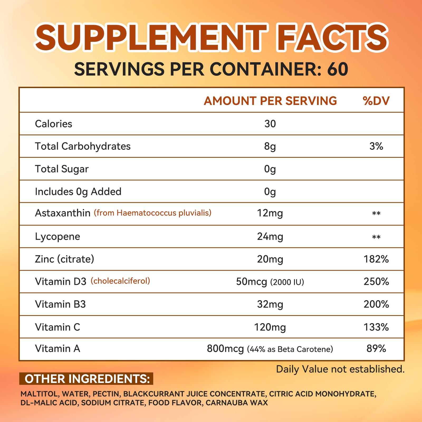 natural beta-carotene tanning support