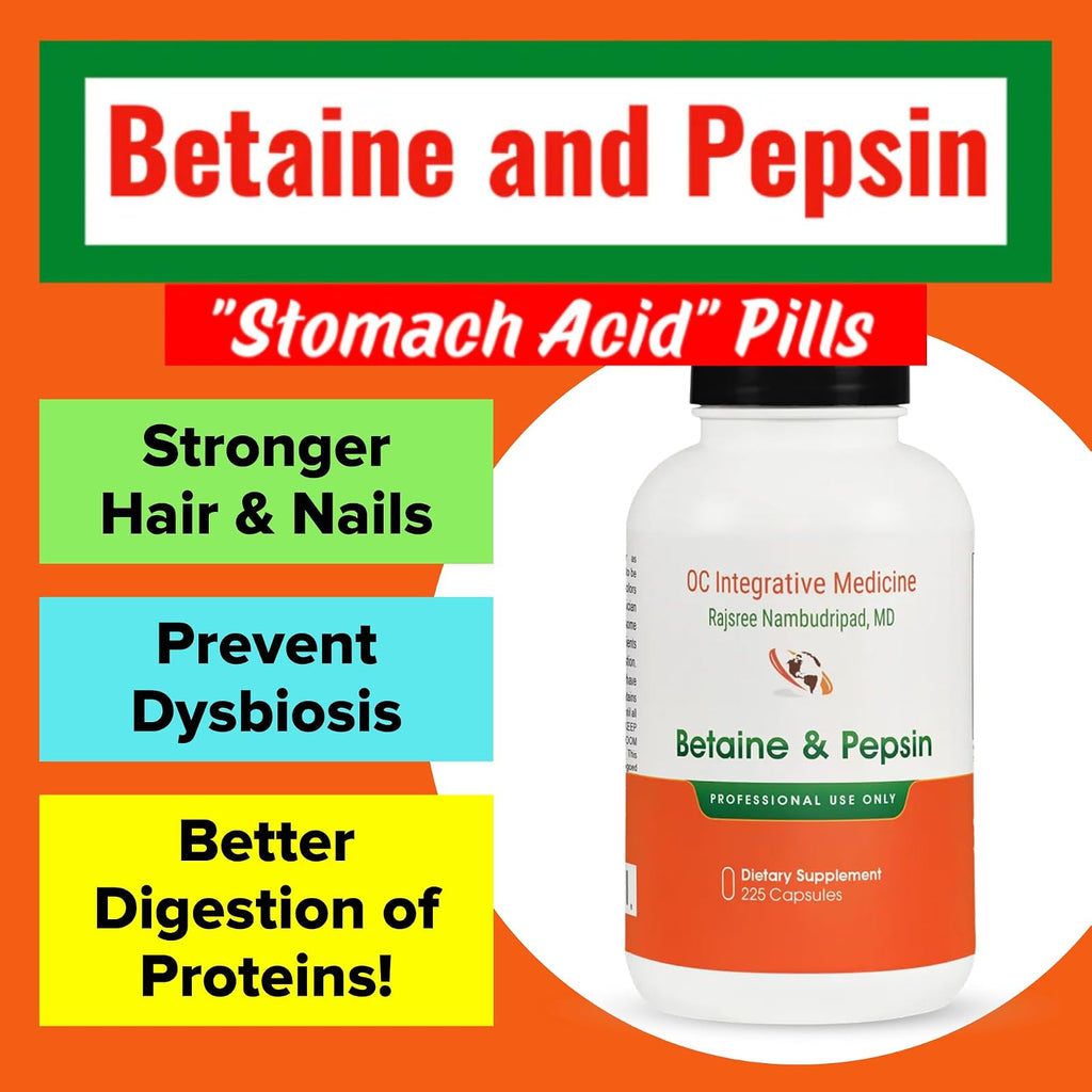 natural betaine and pepsin formula