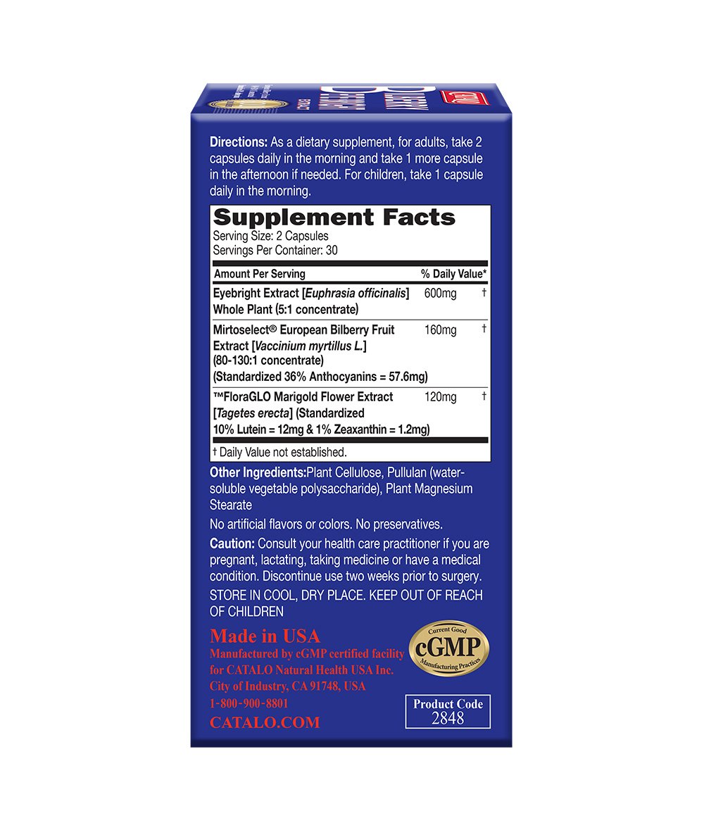 natural bilberry capsules for vision support
