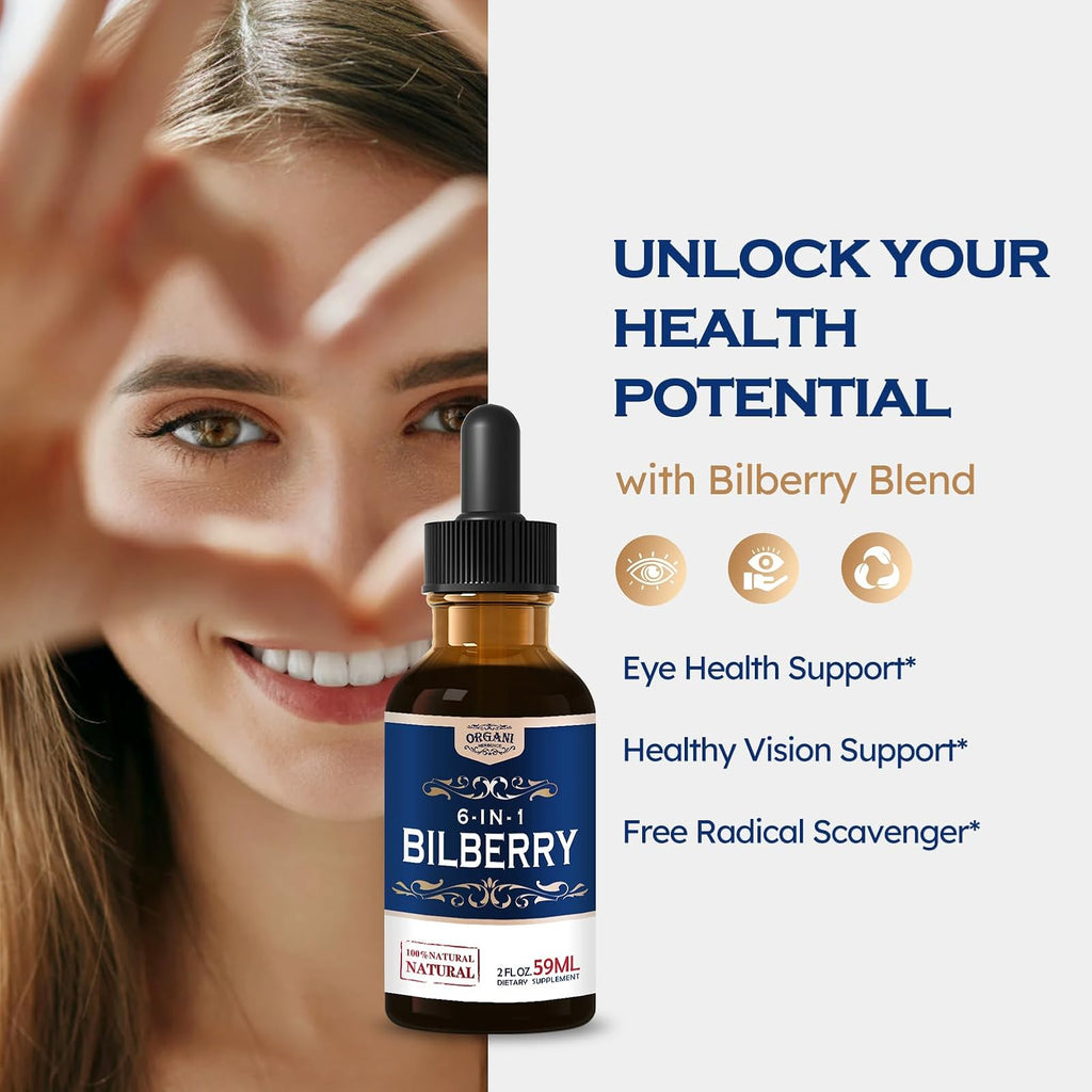 Natural bilberry drops for eye health