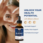 Natural bilberry drops for eye health