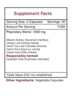 Natural bilberry extract for vision