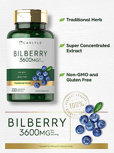natural bilberry fruit supplement for eyes