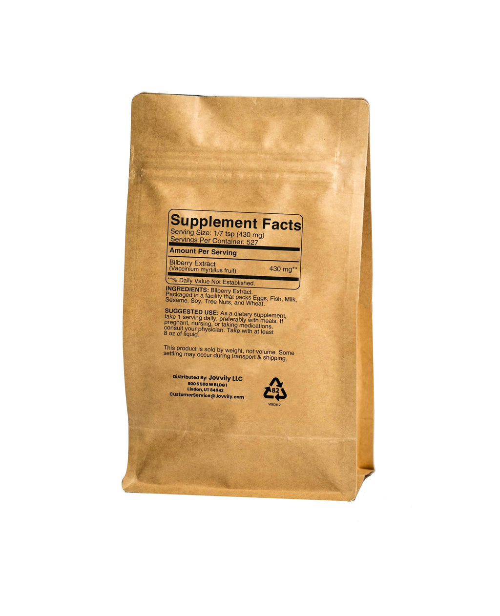 natural bilberry powder for smoothies