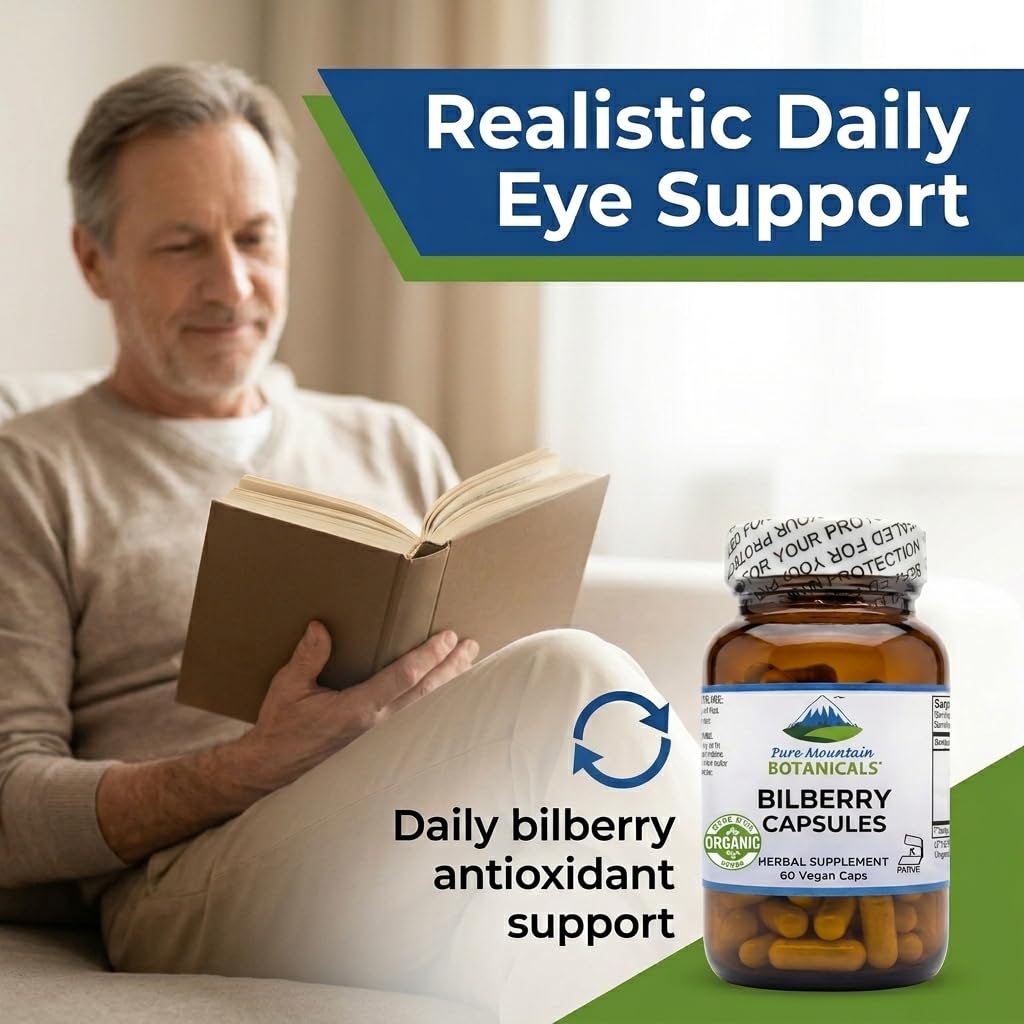 natural bilberry supplement for vision support