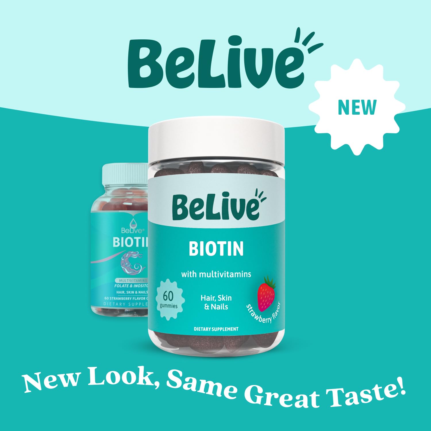 Natural biotin gummies for beauty