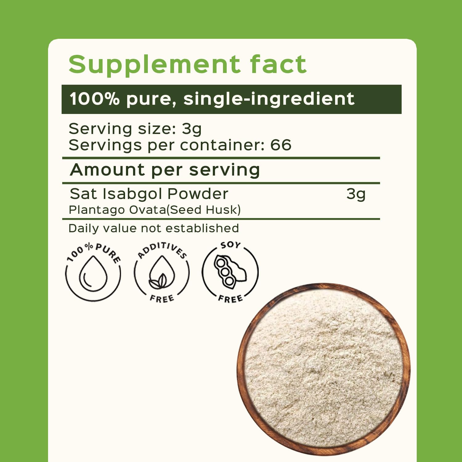 natural bixa psyllium husk for gut health