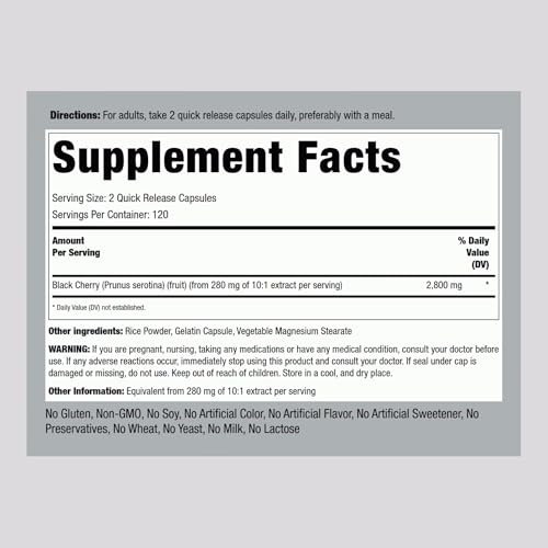 Natural black cherry health benefits