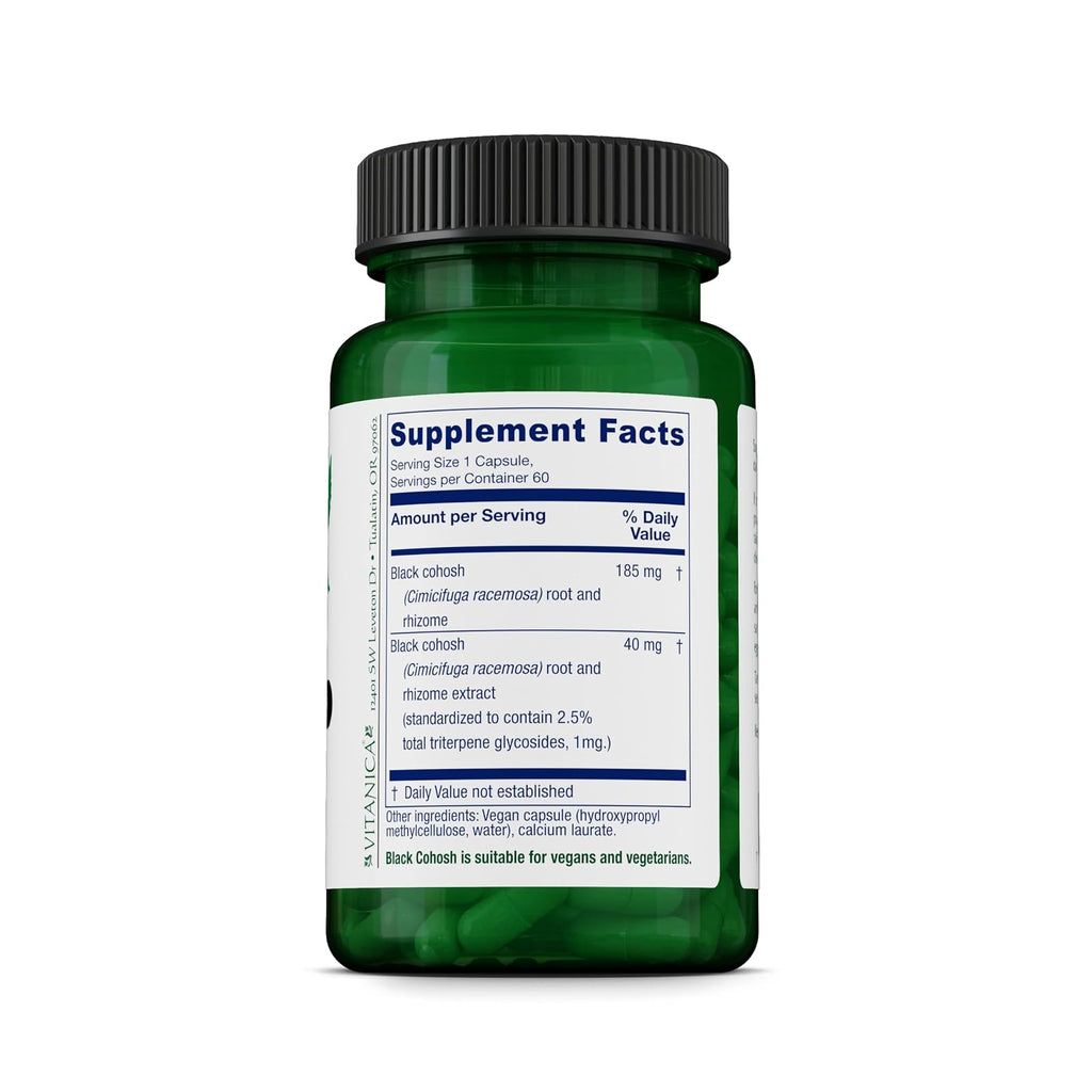 natural black cohosh extract capsules