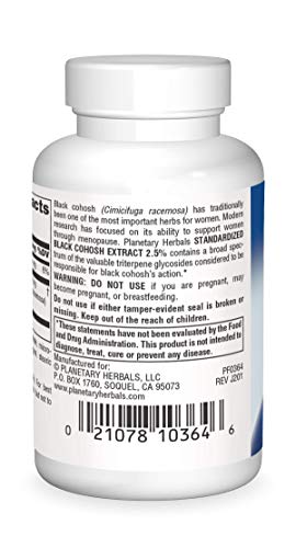 natural Black Cohosh extract tablets