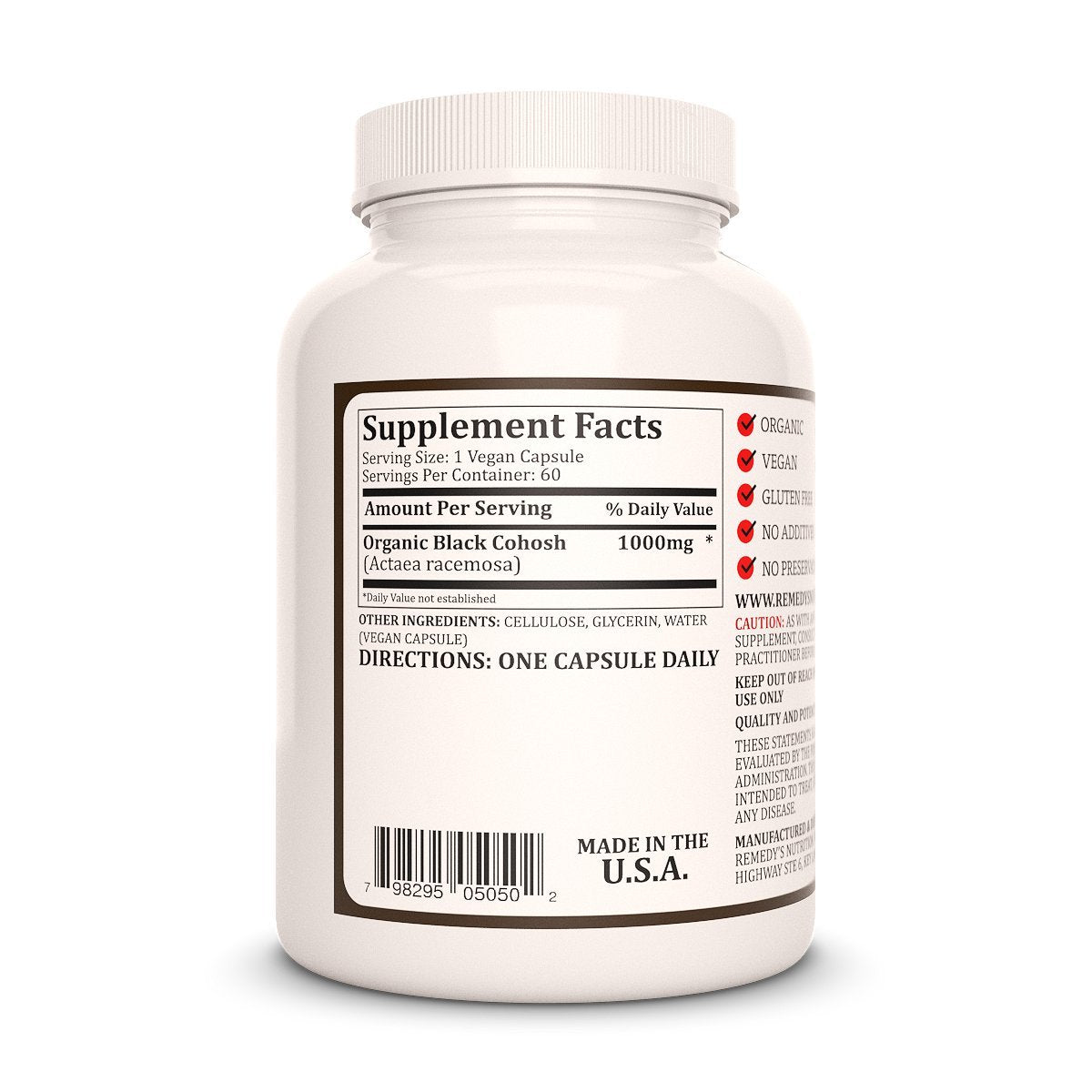 natural black cohosh for hot flashes