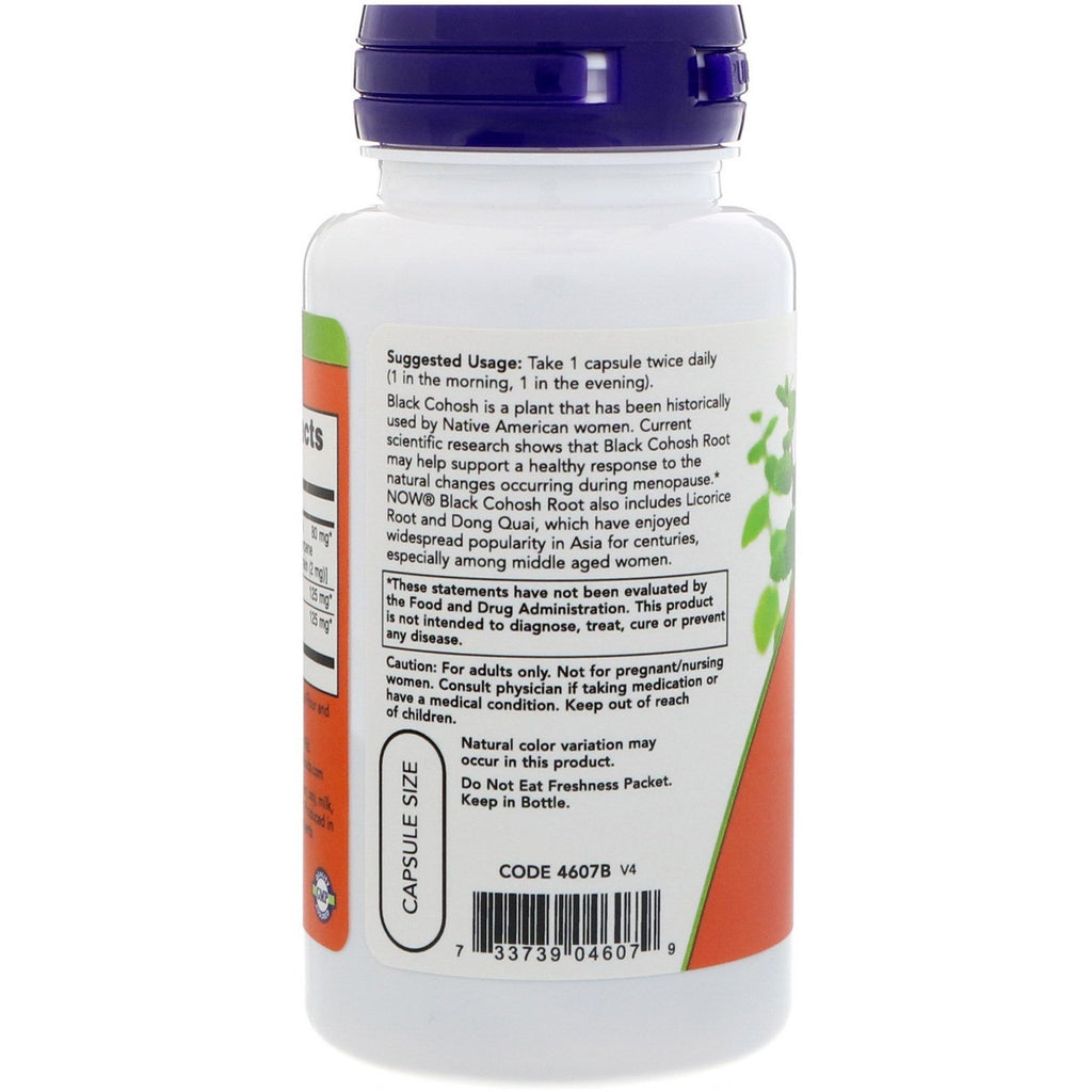 natural black cohosh for menopause relief