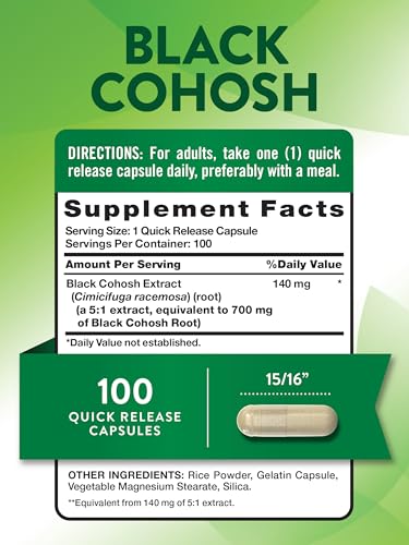 natural black cohosh for menopause
