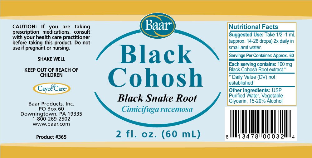 natural black cohosh liquid supplement