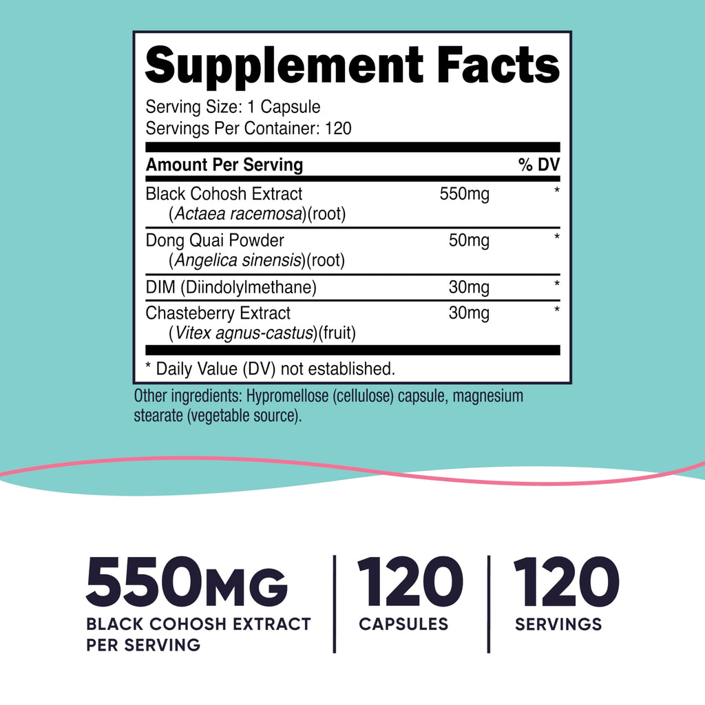 natural black cohosh root capsules