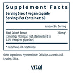 natural black cohosh supplement capsules
