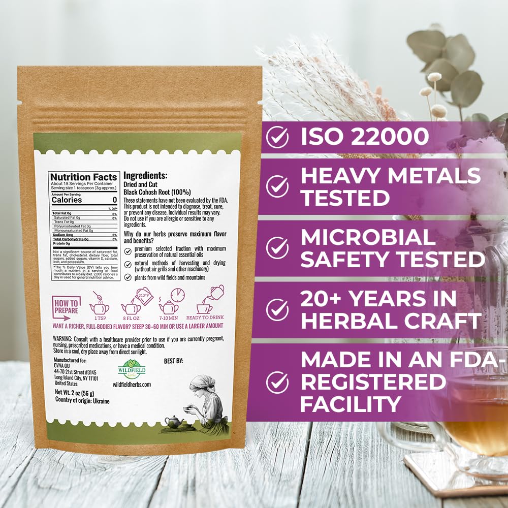 natural black cohosh tea for wellness