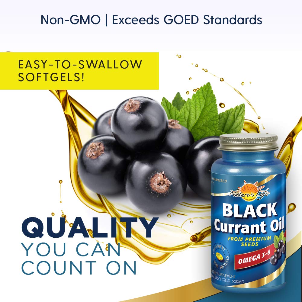 natural black currant oil supplement