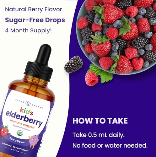 natural black elderberry for children
