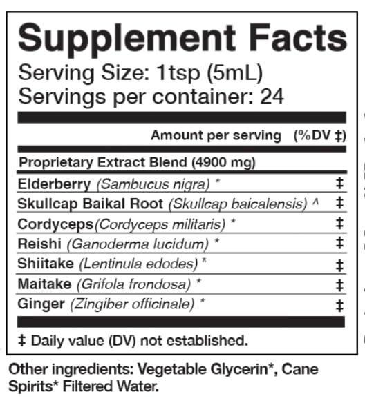 Natural black elderberry syrup for wellness