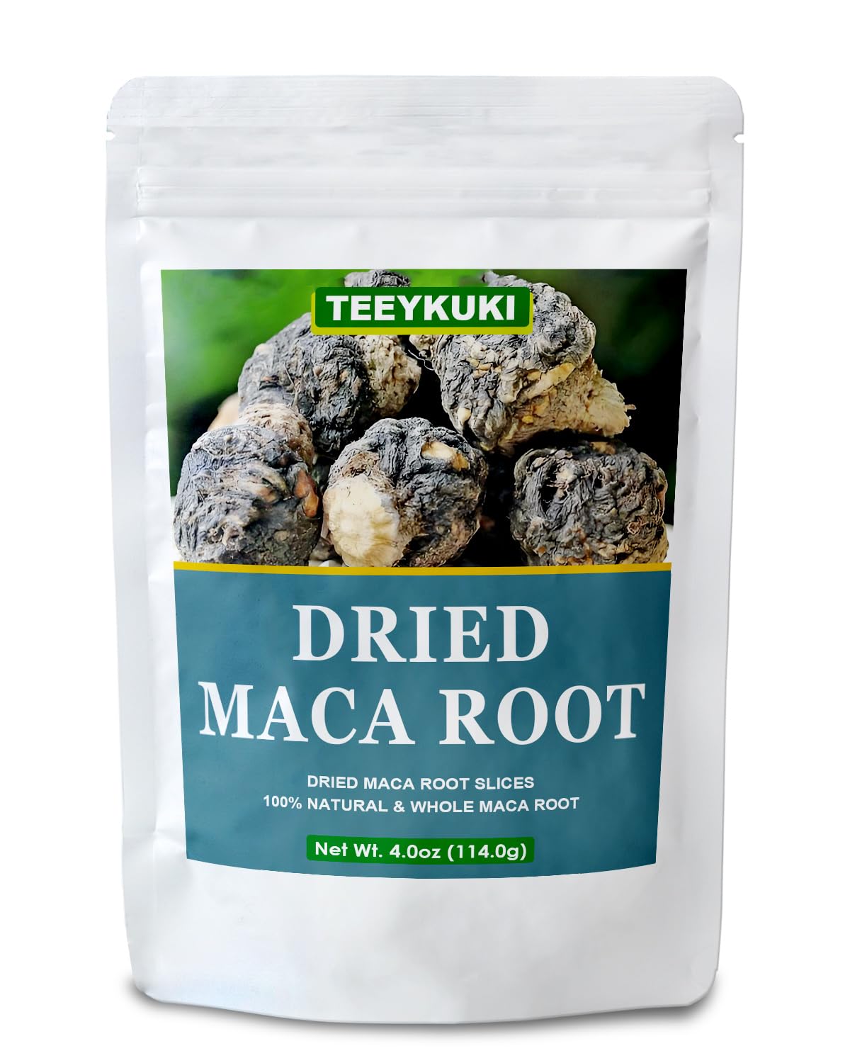natural black maca root slices