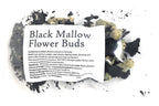 natural black mallow flower buds
